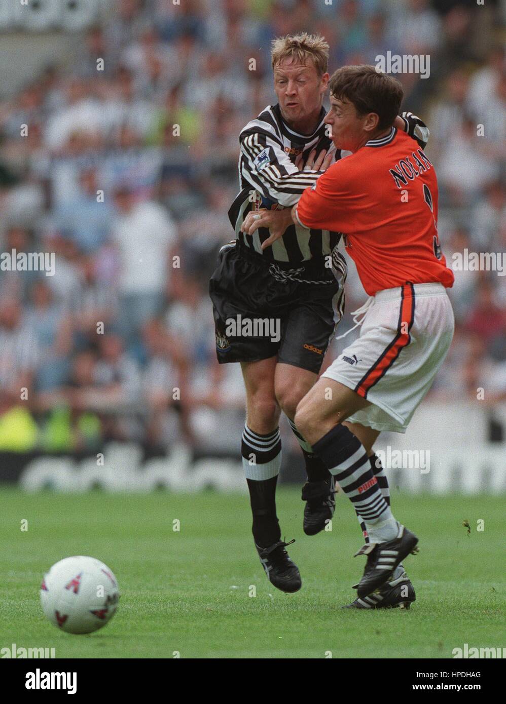 IAN NOLAN & DAVID BATTY NEWCASTLE UNITED V SHEFF WED 12 August 1997 ...