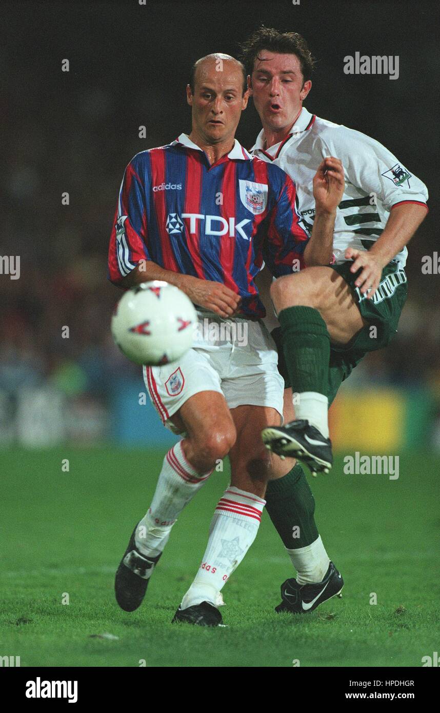 ATTILIO LOMBARDO MATT APPLEBY CRYSTAL PALACE V BARNSLEY 13 August 1997 ...
