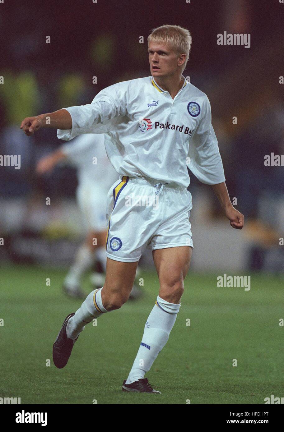 ALF-INGE HAALAND LEEDS UNITED FC 14 August 1997 Stock Photo - Alamy