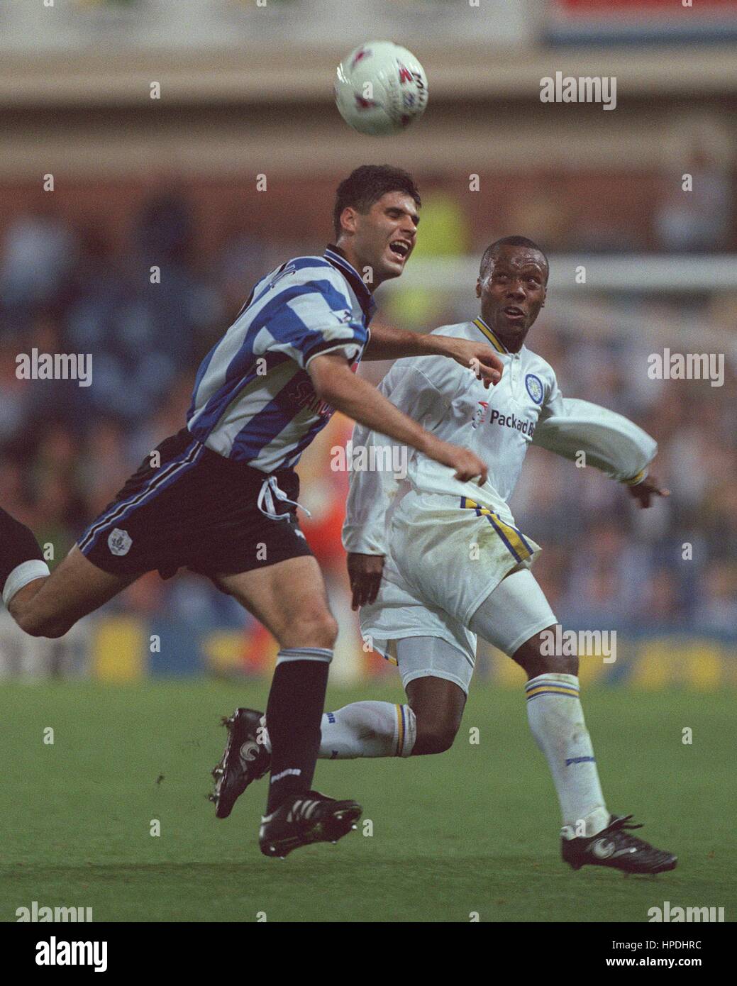 ROD WALLACE & DEJAN STEFANOVIC SHEFFIELD WED V LEEDS UNITED 14 August ...