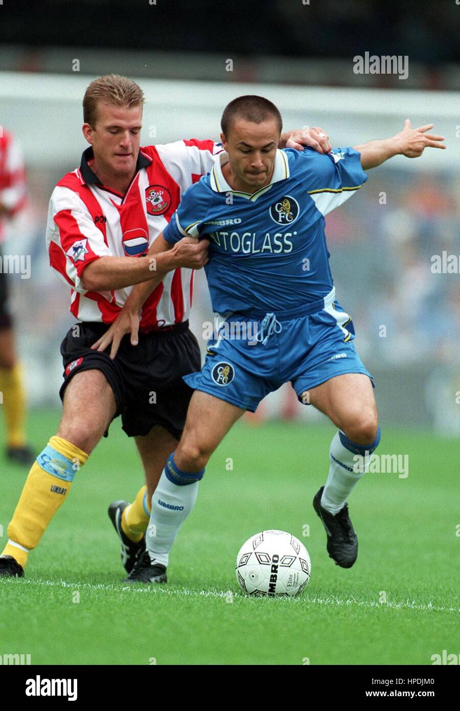 DENNIS WISE & NEIL MADDISON CHELSEA V SOUTHAMPTON 30 August 1997 Stock ...