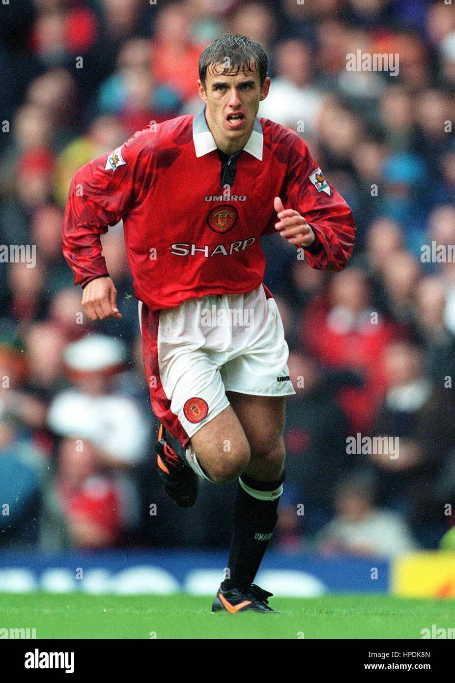 PHILIP NEVILLE MANCHESTER UNITED FC 15 September 1997 Stock Photo - Alamy