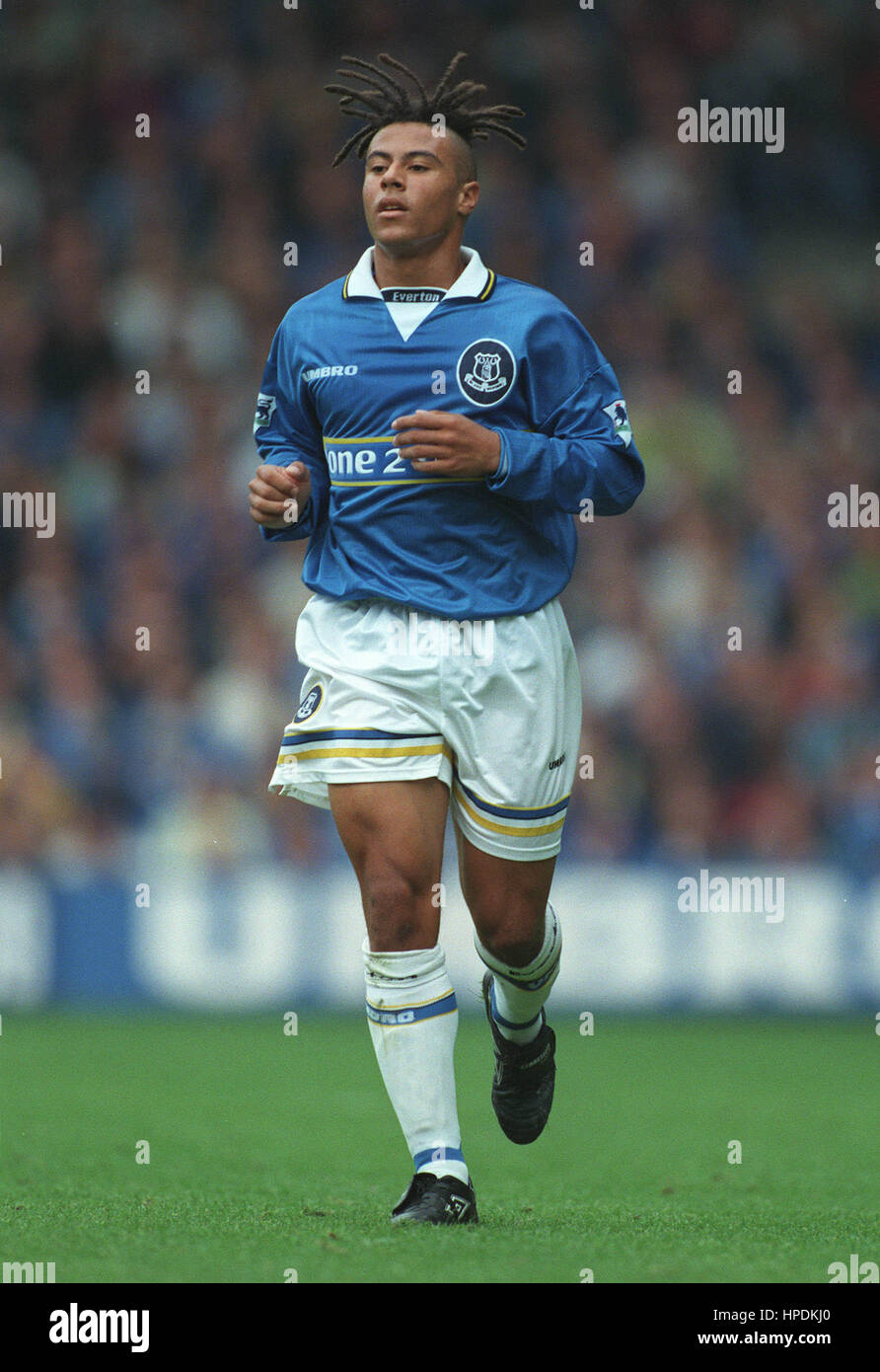 DANNY CADAMARTERI EVERTON FC 24 September 1997 Stock Photo - Alamy