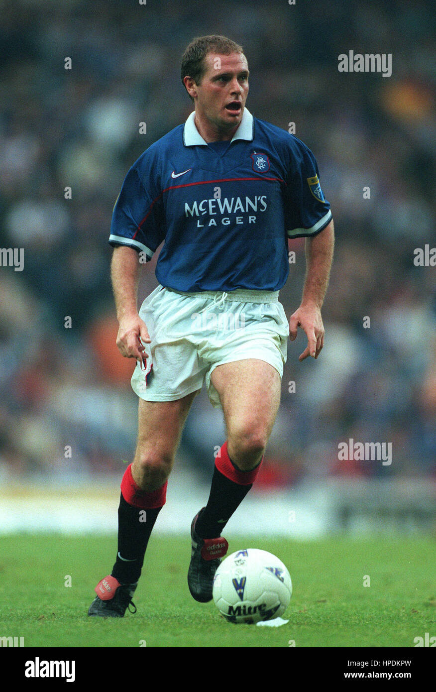 PAUL GASCOIGNE GLASGOW RANGERS FC 28 September 1997 Stock Photo - Alamy