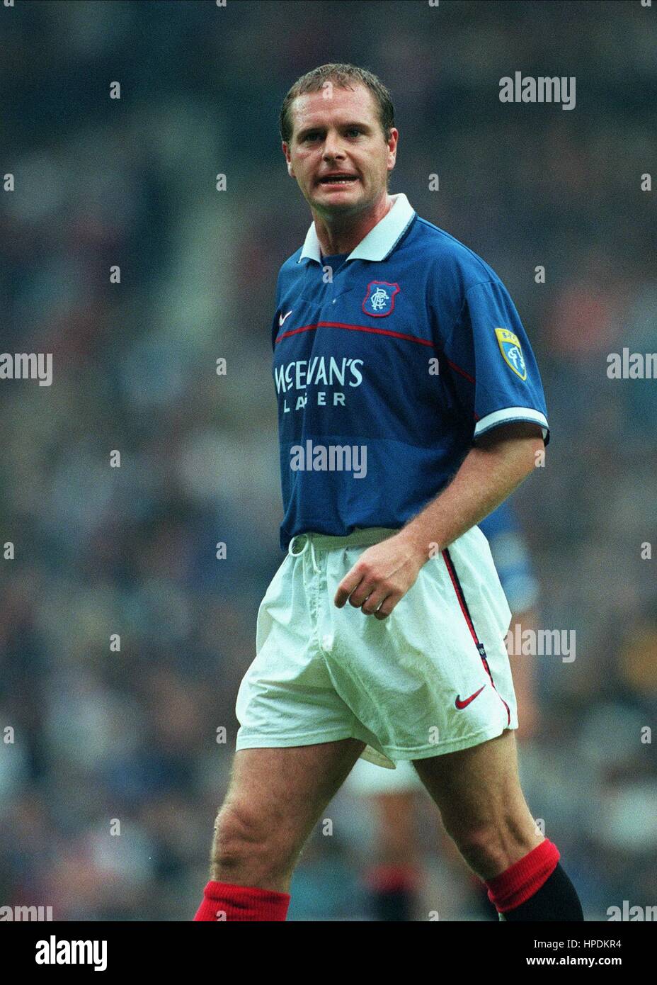 PAUL GASCOIGNE GLASGOW RANGERS FC 28 September 1997 Stock Photo - Alamy