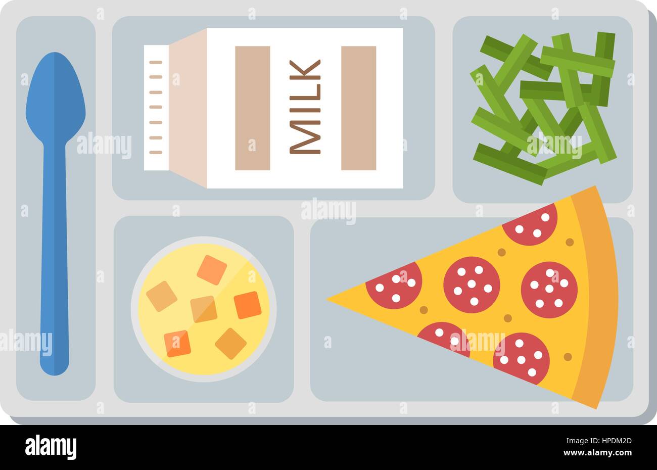 School lunch tray Stock Vector Images - Alamy