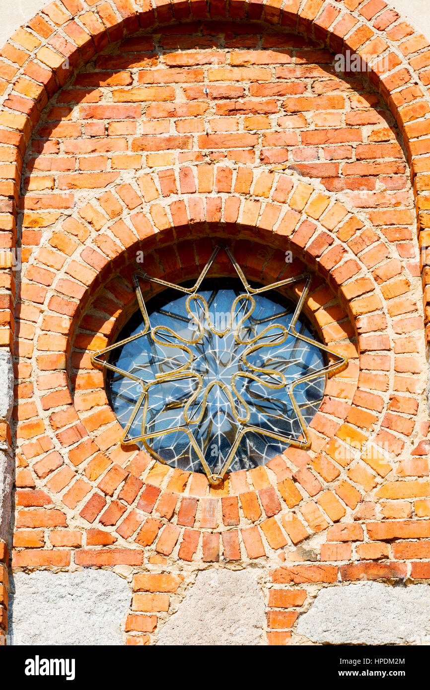 in italy antique historical medieval decoration wall and window Stock ...