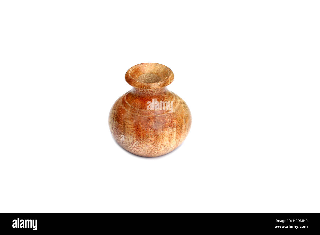 Wooden pitcher on white background Stock Photo - Alamy