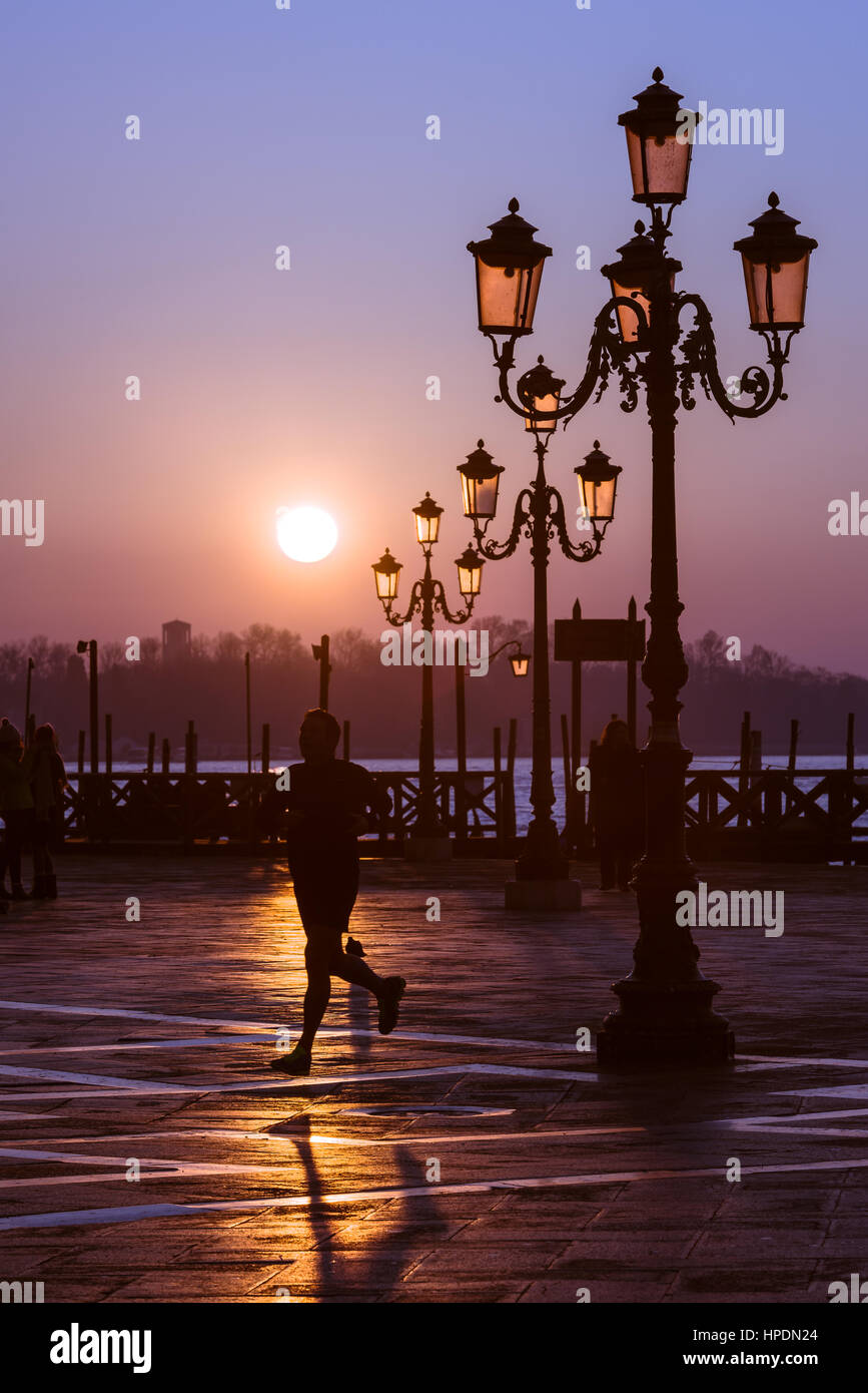 Running in venice hi-res stock photography and images - Alamy