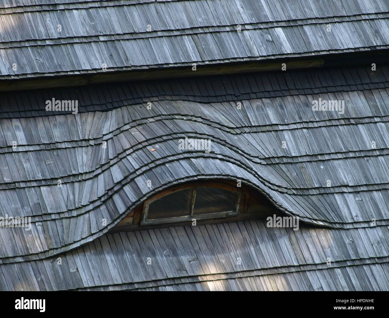Window in old house's attic Stock Photo - Alamy