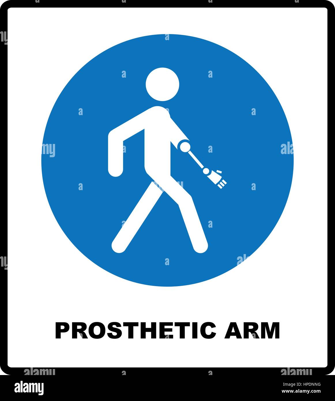 Broken arm disability sign Stock Vector Images - Alamy