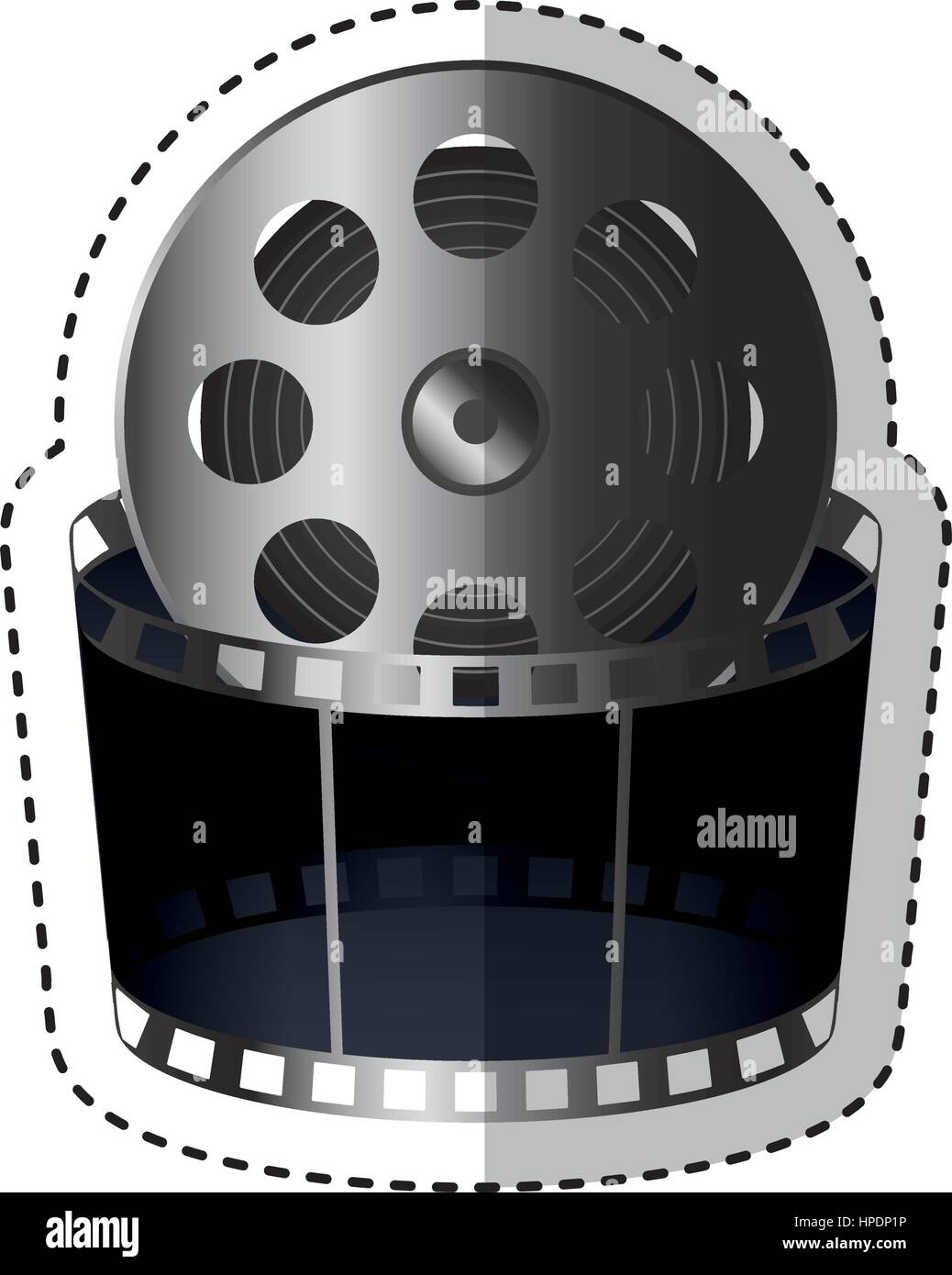 reel tape record isolated icon vector illustration design Stock Vector ...