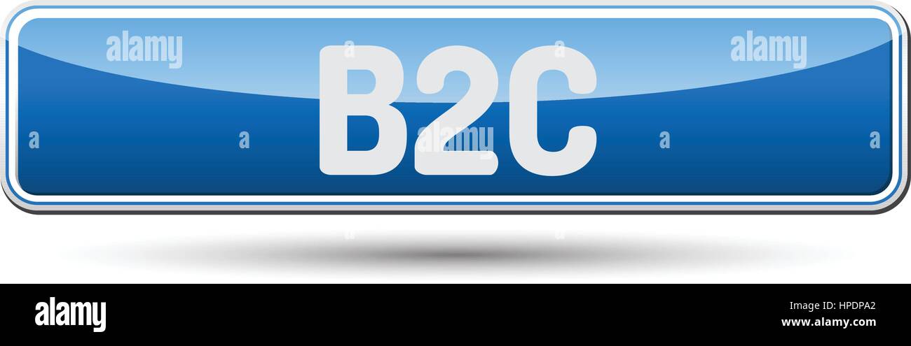 B2C - Abstract beautiful button with text Stock Vector Image & Art - Alamy