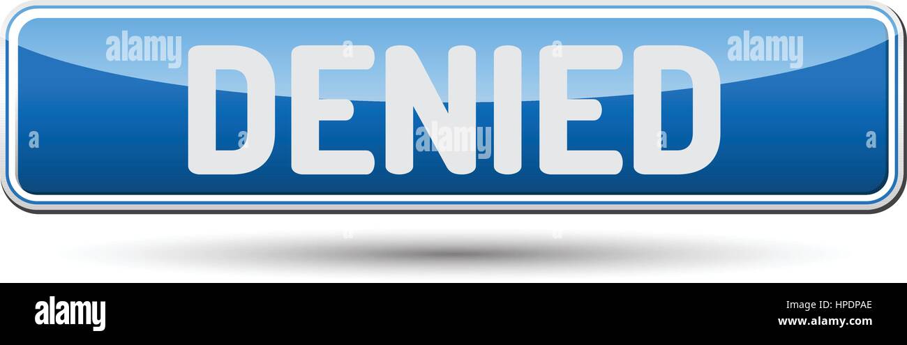 DENIED - Abstract beautiful button with text Stock Vector Image & Art ...