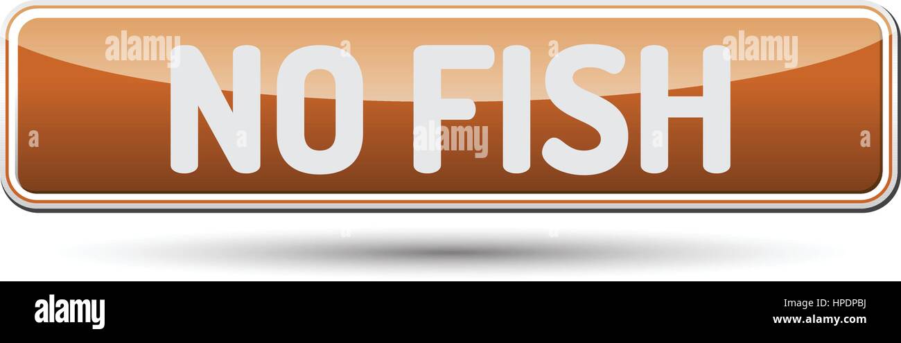 No Fish - Abstract beautiful button with text Stock Vector Image & Art ...