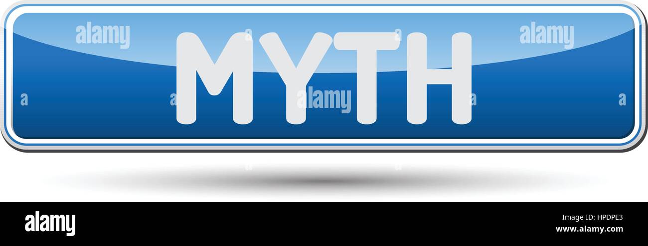 MYTH - Abstract beautiful button with text Stock Vector Image & Art - Alamy