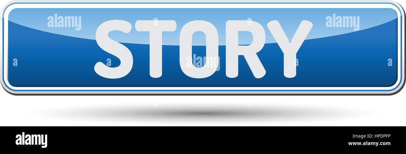 STORY - Abstract beautiful button with text Stock Vector Image & Art ...