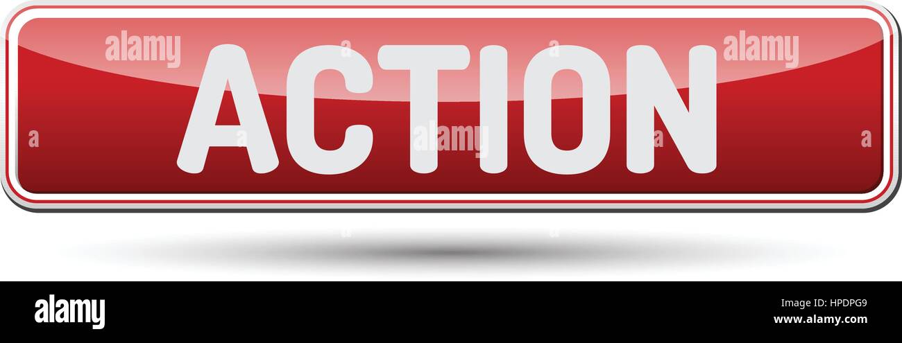 ACTION - Abstract beautiful button with text Stock Vector Image & Art ...