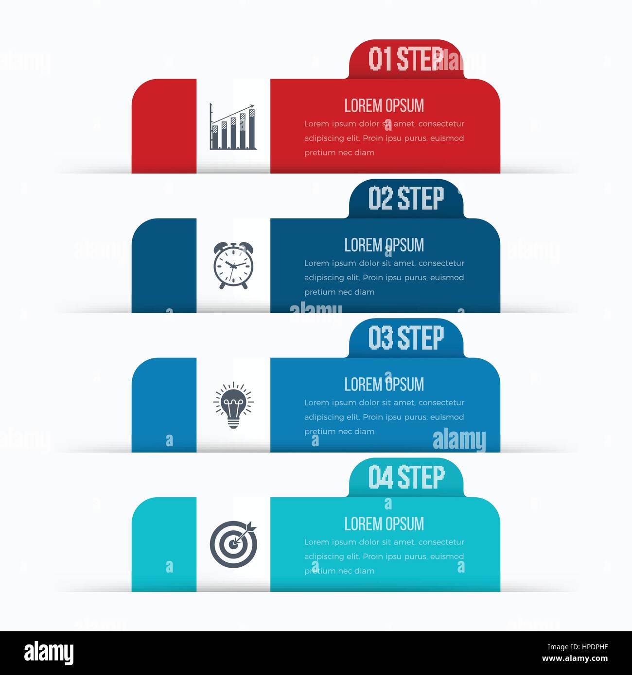 Vector illustration infographics four options. Stock vector Stock ...