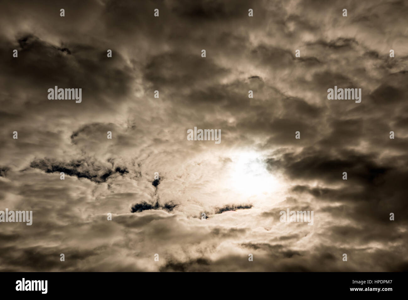 Dark foreboding sky during solar eclipse Stock Photo - Alamy