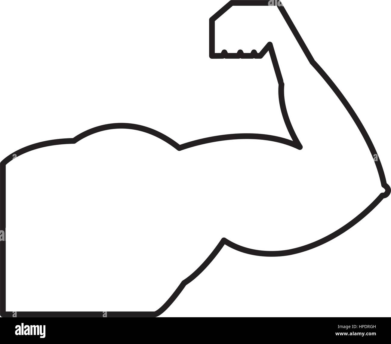 Strong Arm Isolated Icon Vector High Resolution Stock Photography and ...