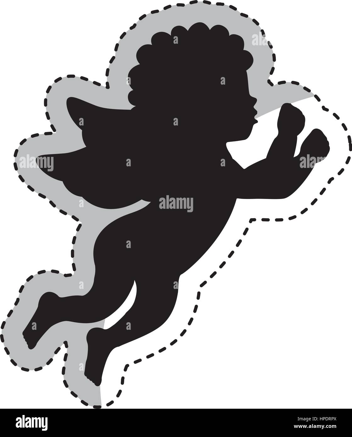 little boy angel character vector illustration design Stock Vector ...