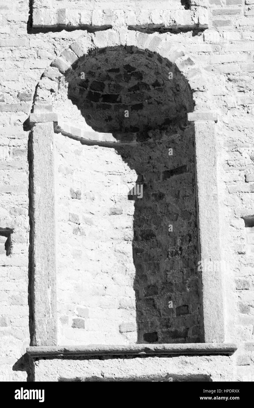 in italy antique historical medieval decoration wall and window Stock ...