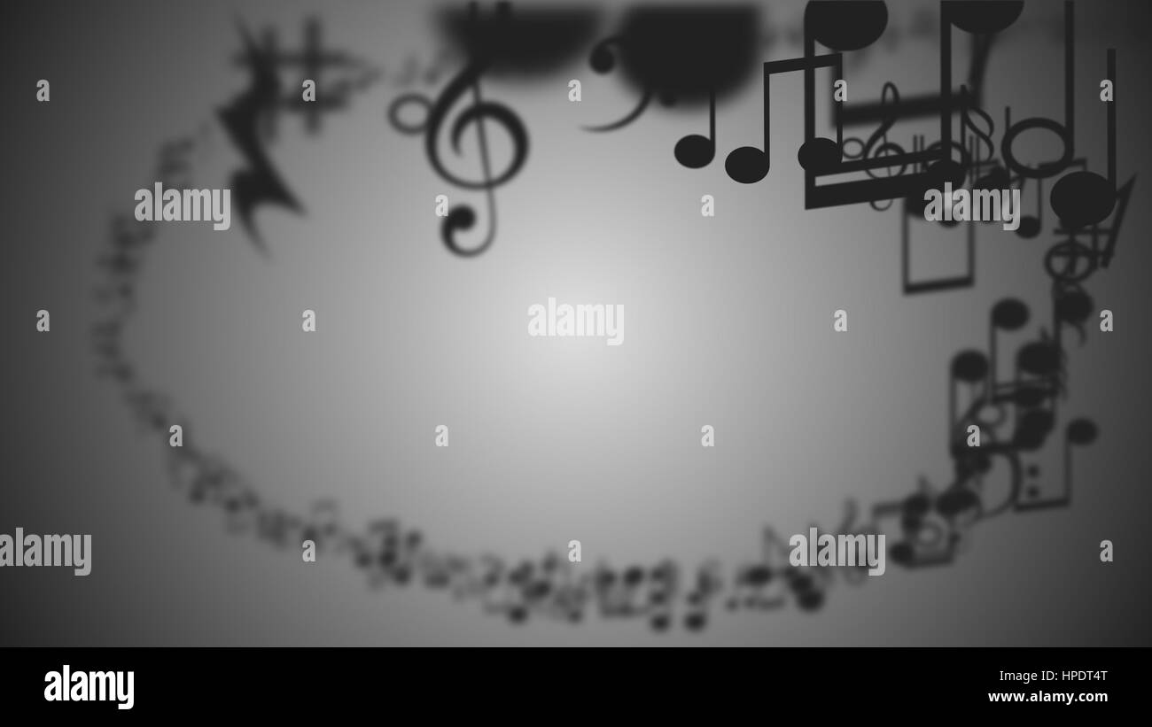 Abstract Background with Colorful Music notes Stock Photo - Alamy