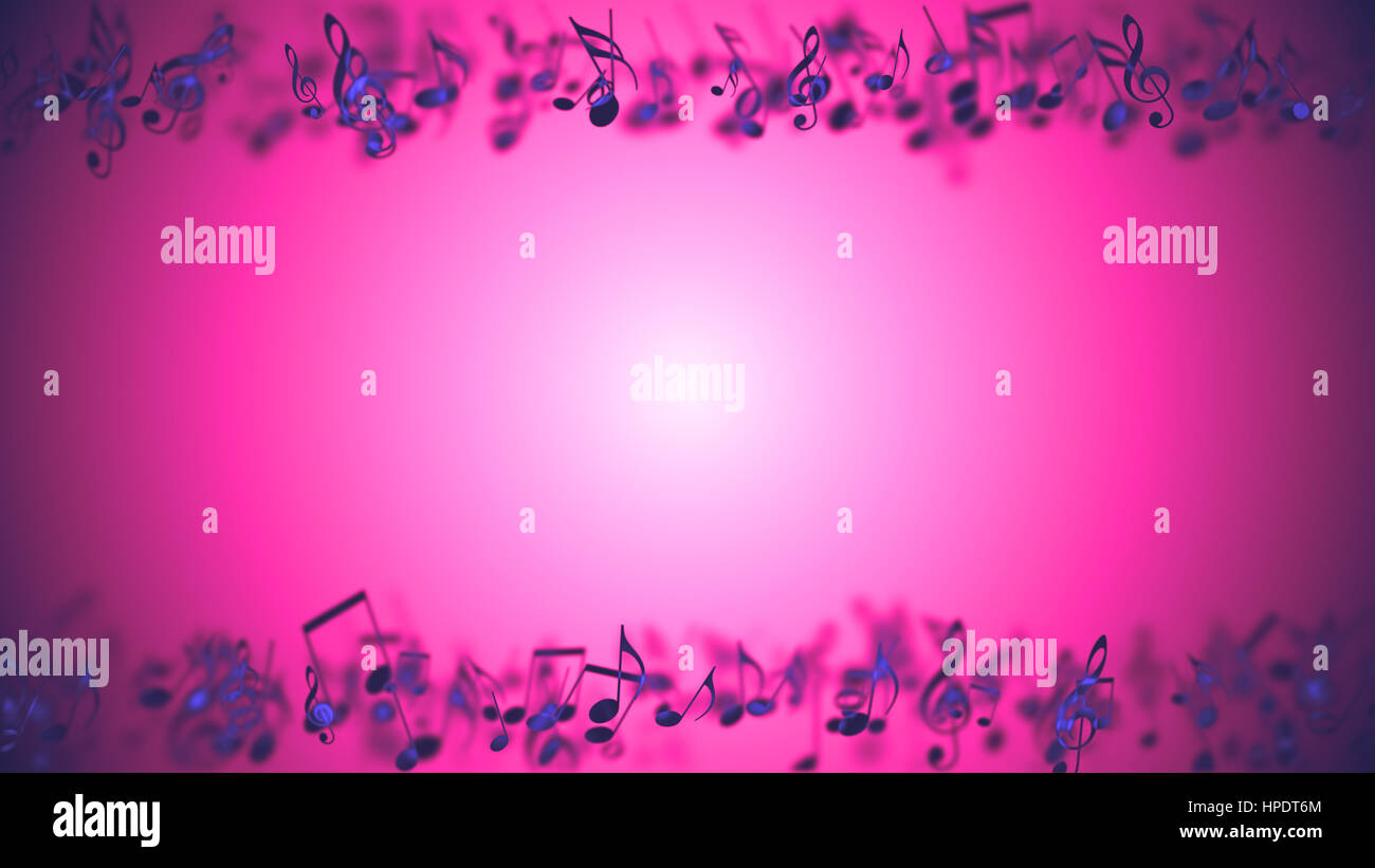 Abstract Background with Colorful Music notes Stock Photo - Alamy