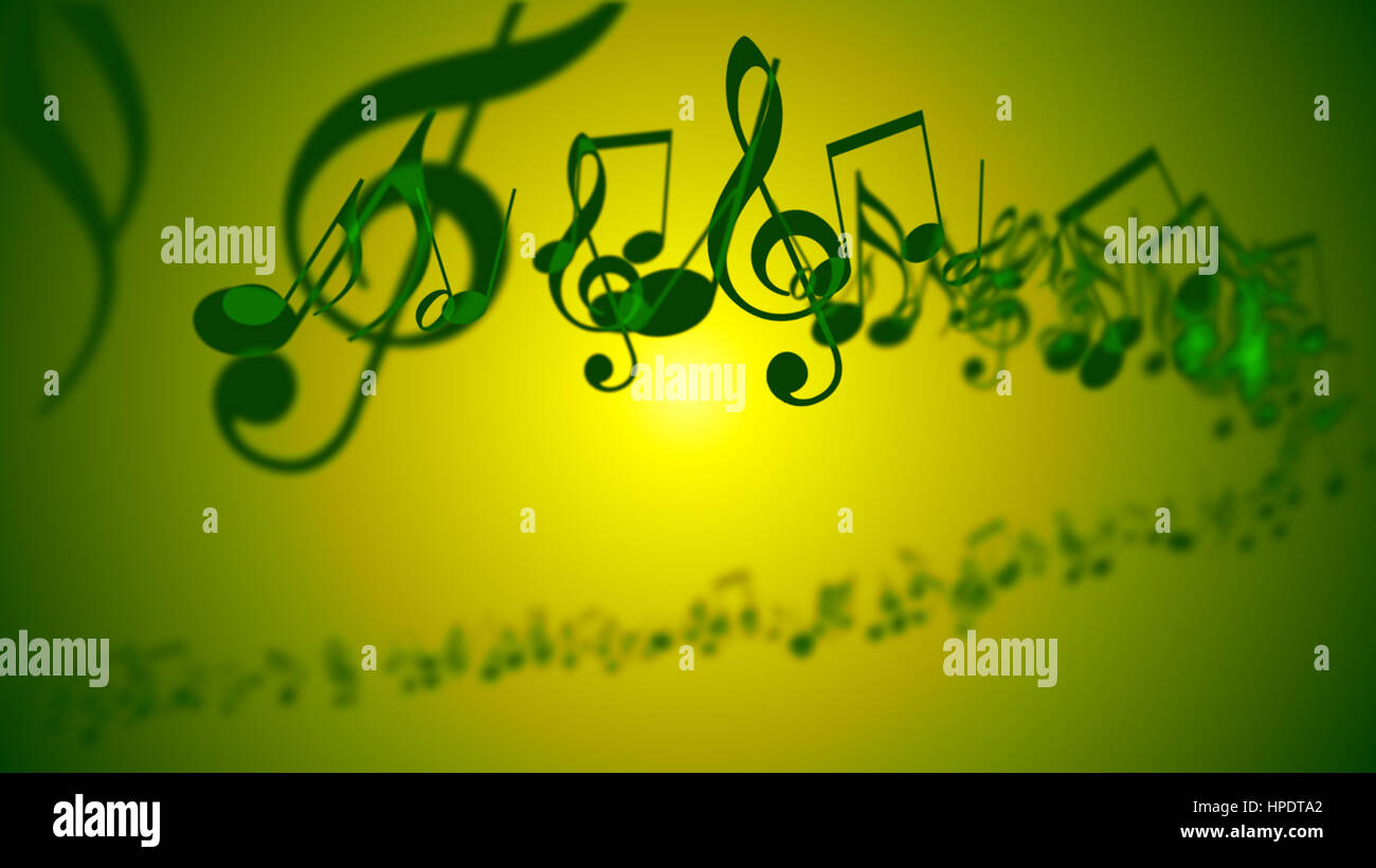 Abstract Background with Colorful Music notes Stock Photo - Alamy