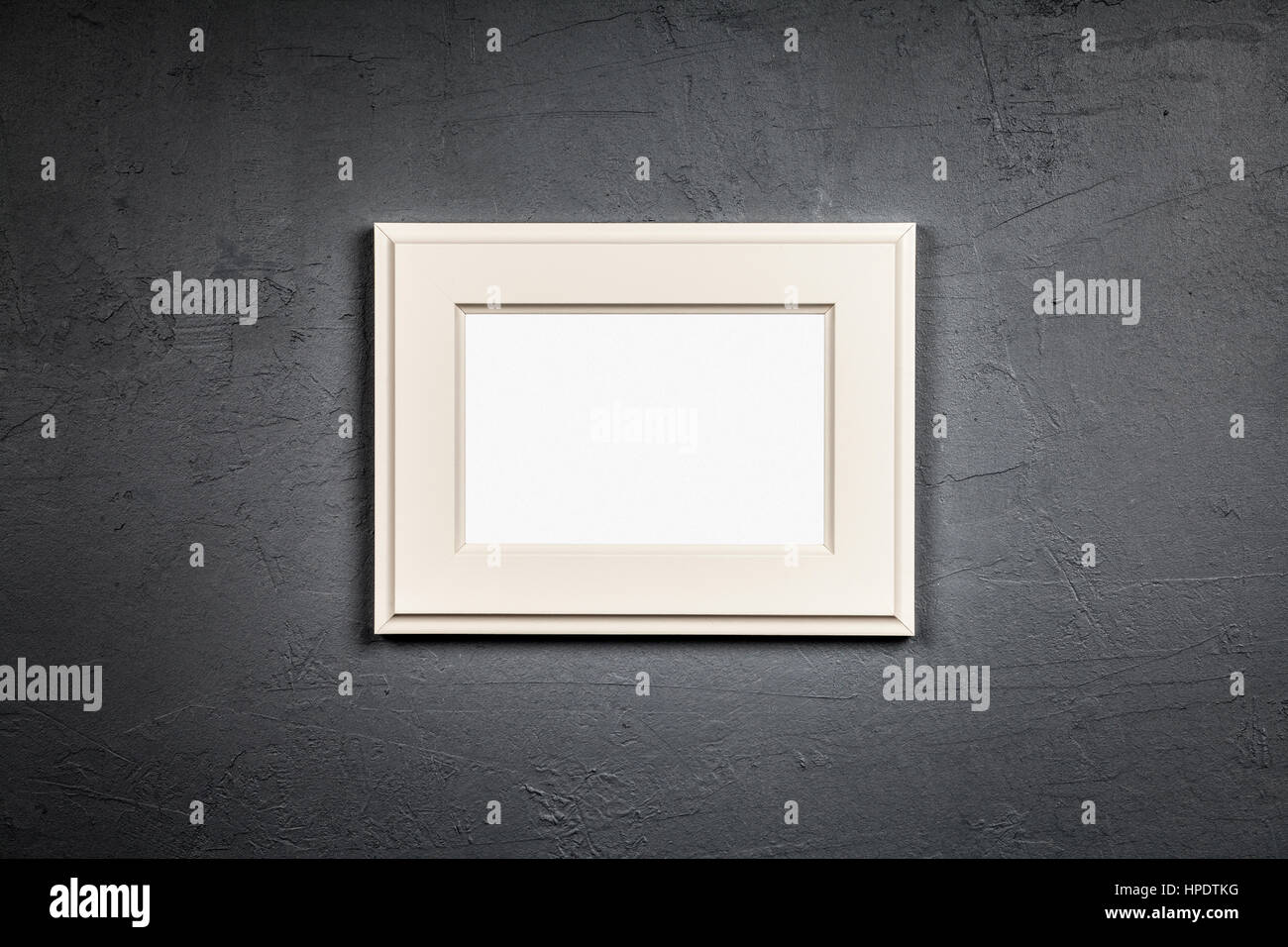 Picture frame on dark background Stock Photo - Alamy