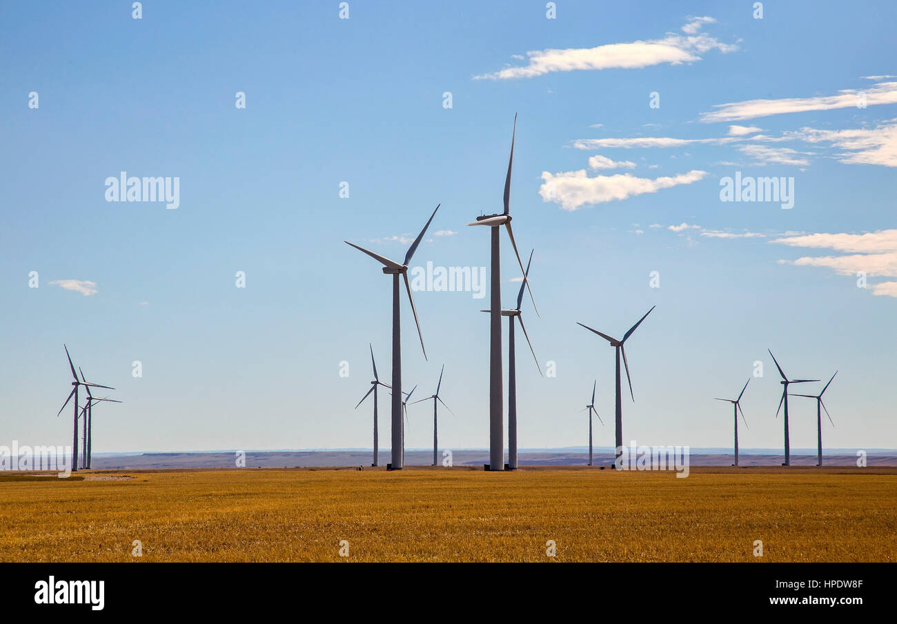 Judith Gap Wind Farm located in Montana Stock Photo - Alamy