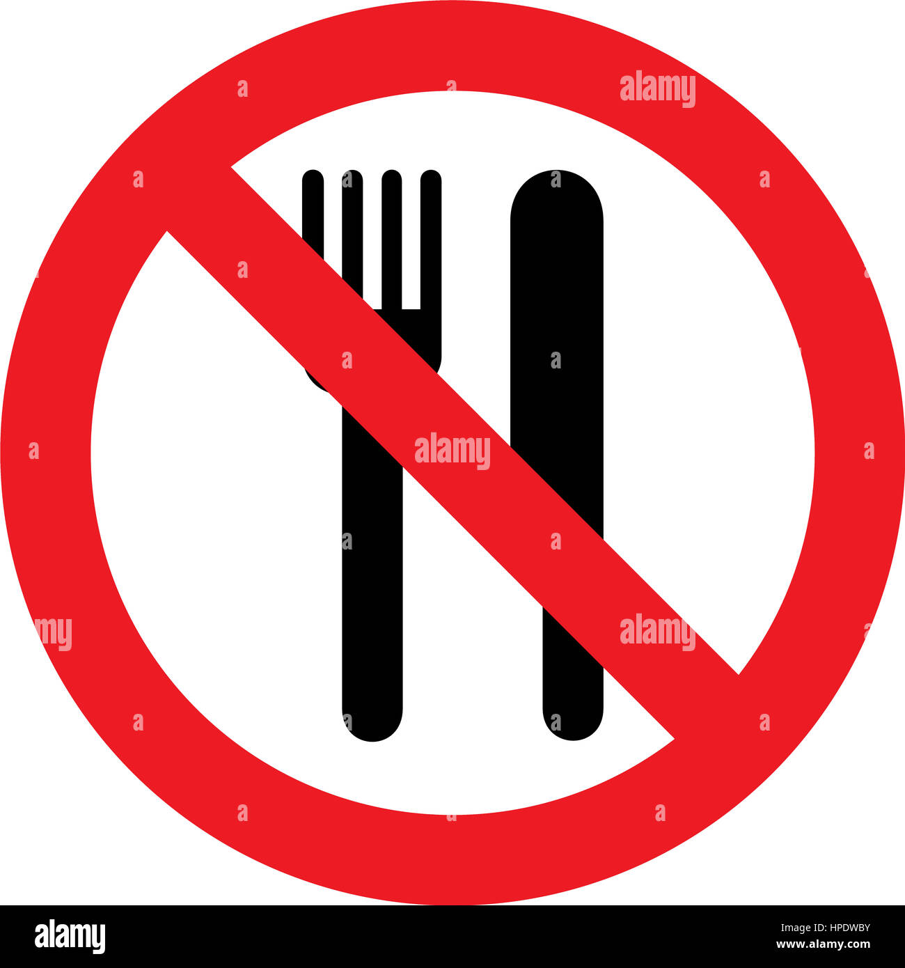 No food allowed symbol prohibition hi-res stock photography and images ...