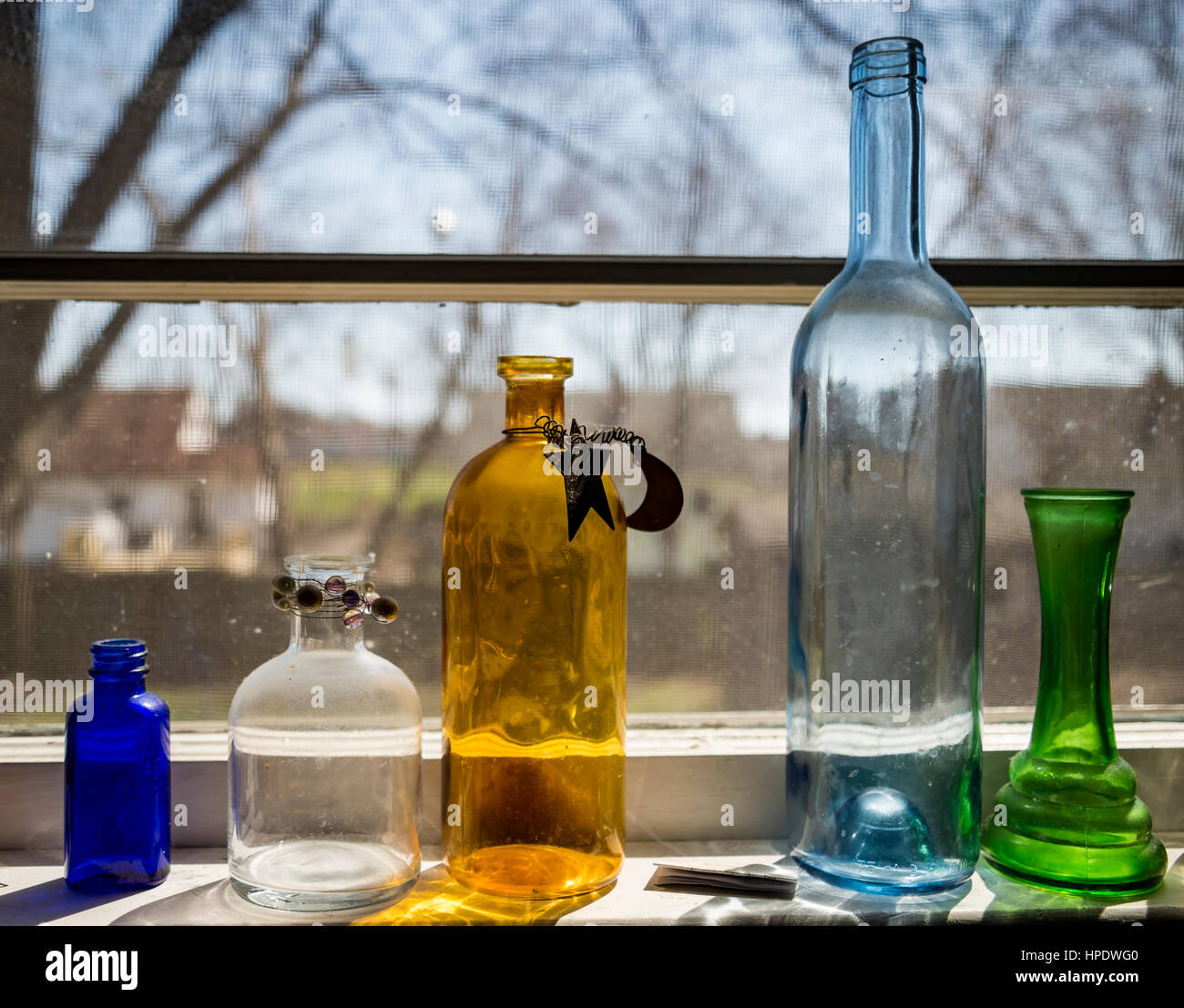 Still life with five bottles hi-res stock photography and images - Alamy