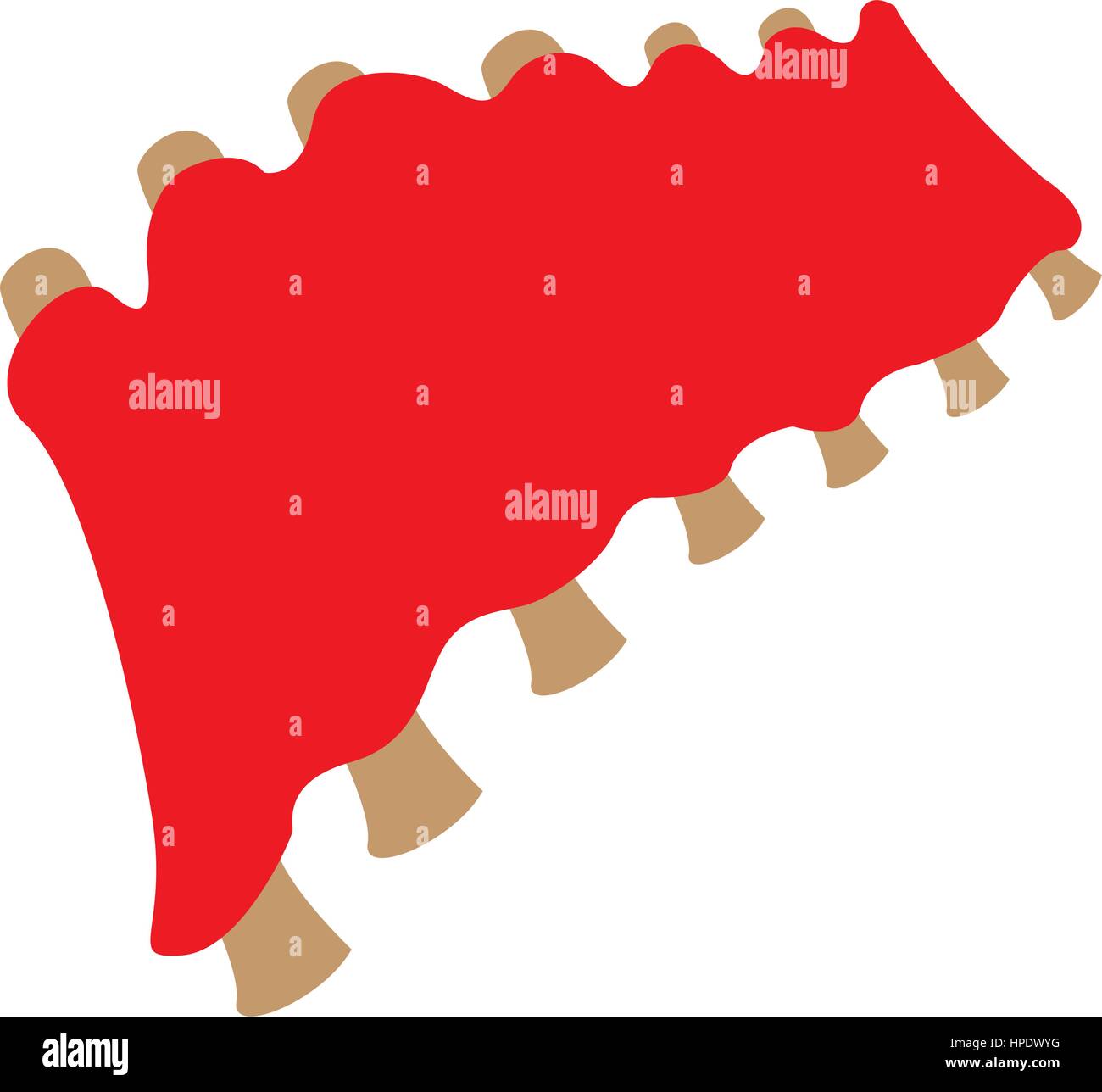 Isolated barbecue ribs Stock Vector Image & Art - Alamy