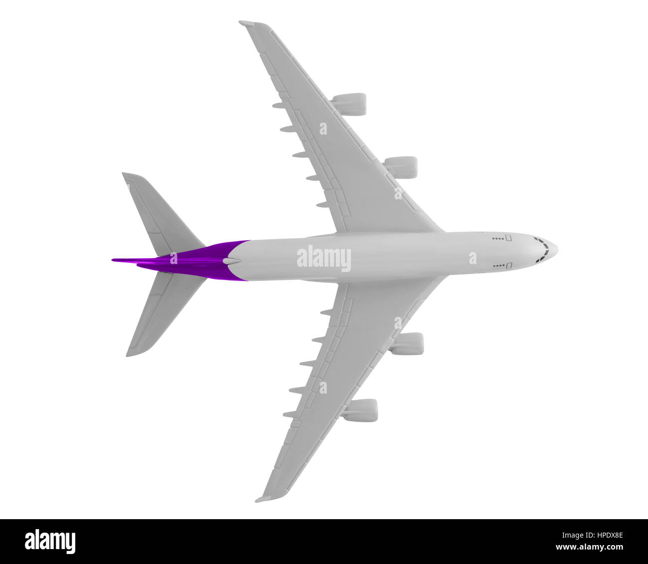 Airplane with Purple color, Isolated on white background Stock Photo ...