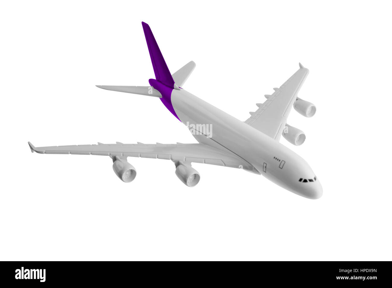 Airplane with Purple color, Isolated on white background Stock Photo ...