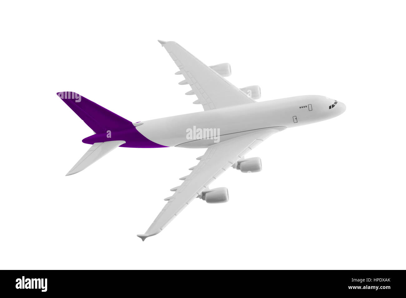 Airplane with Purple color, Isolated on white background Stock Photo ...