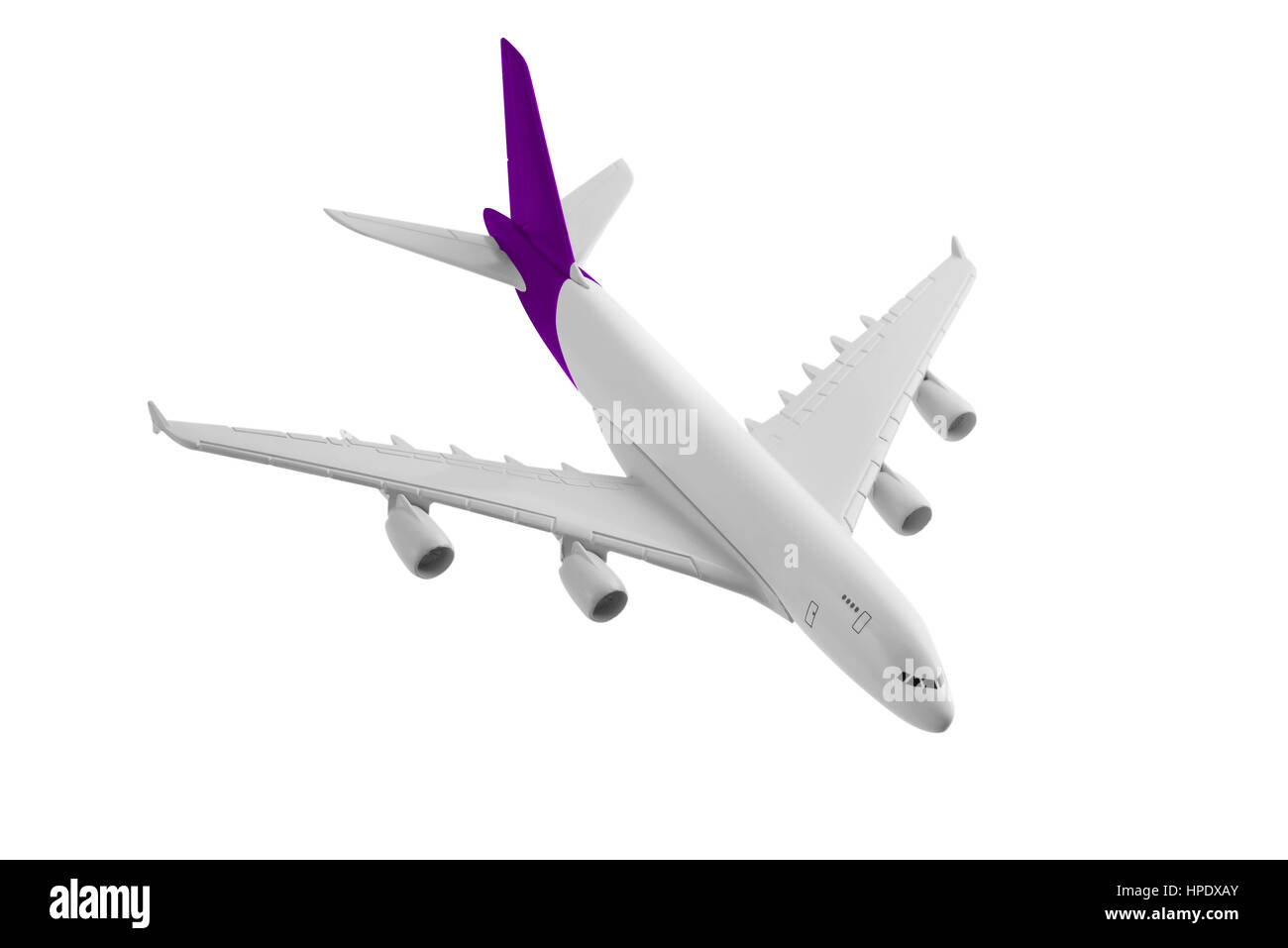 Airplane with Purple color, Isolated on white background Stock Photo ...