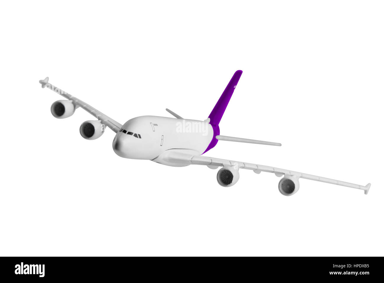 Airplane with Purple color, Isolated on white background Stock Photo ...