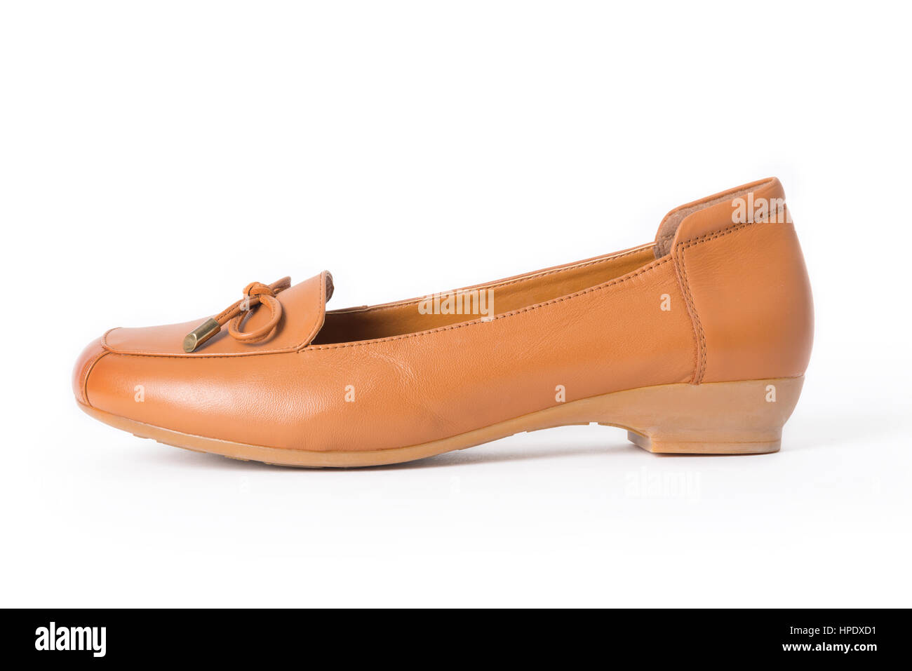 Beautiful vintage fashion woman leather shoes with side view profile ...