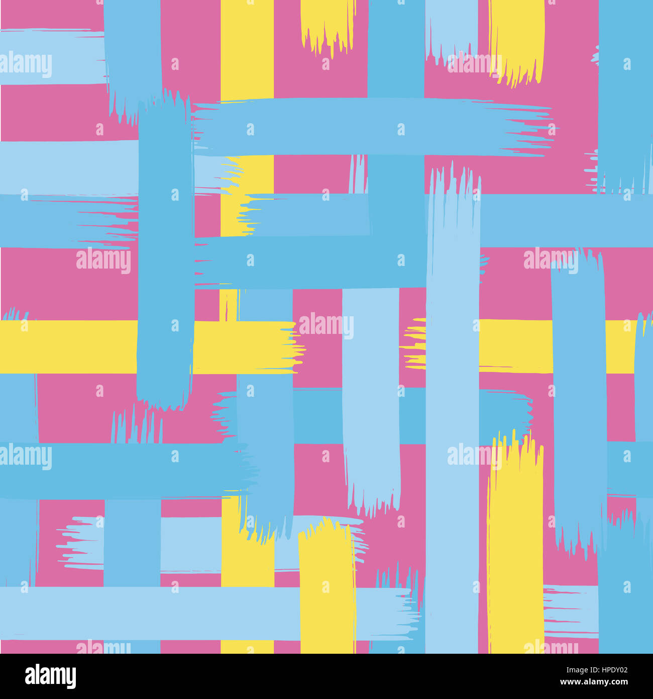 Seamless pattern composed of hand drawn naturalistic brush strokes ...