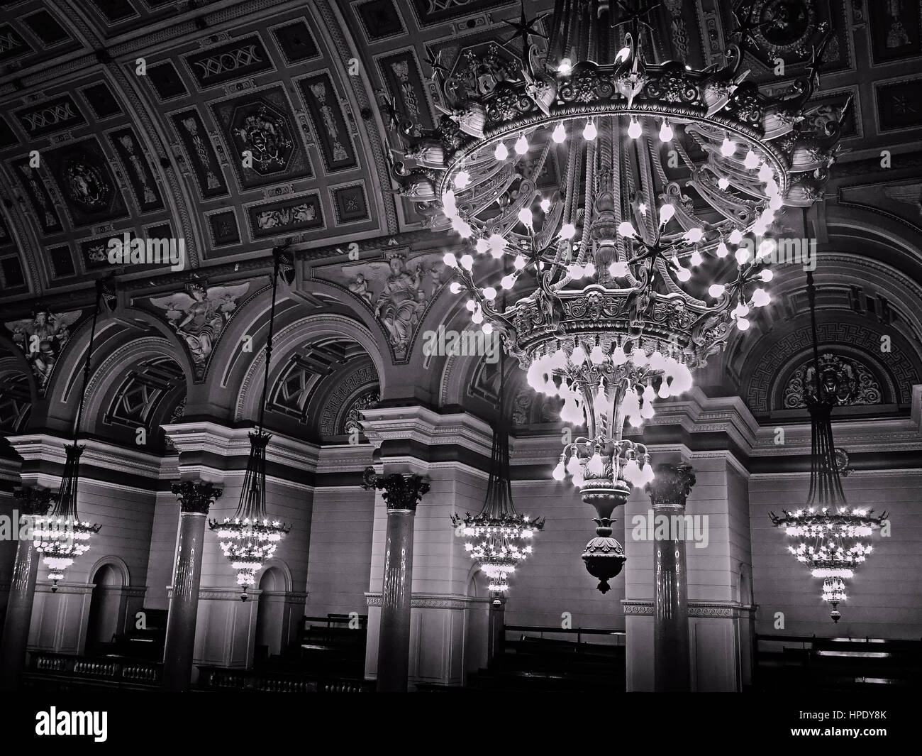 Historic chandeliers hi-res stock photography and images - Alamy