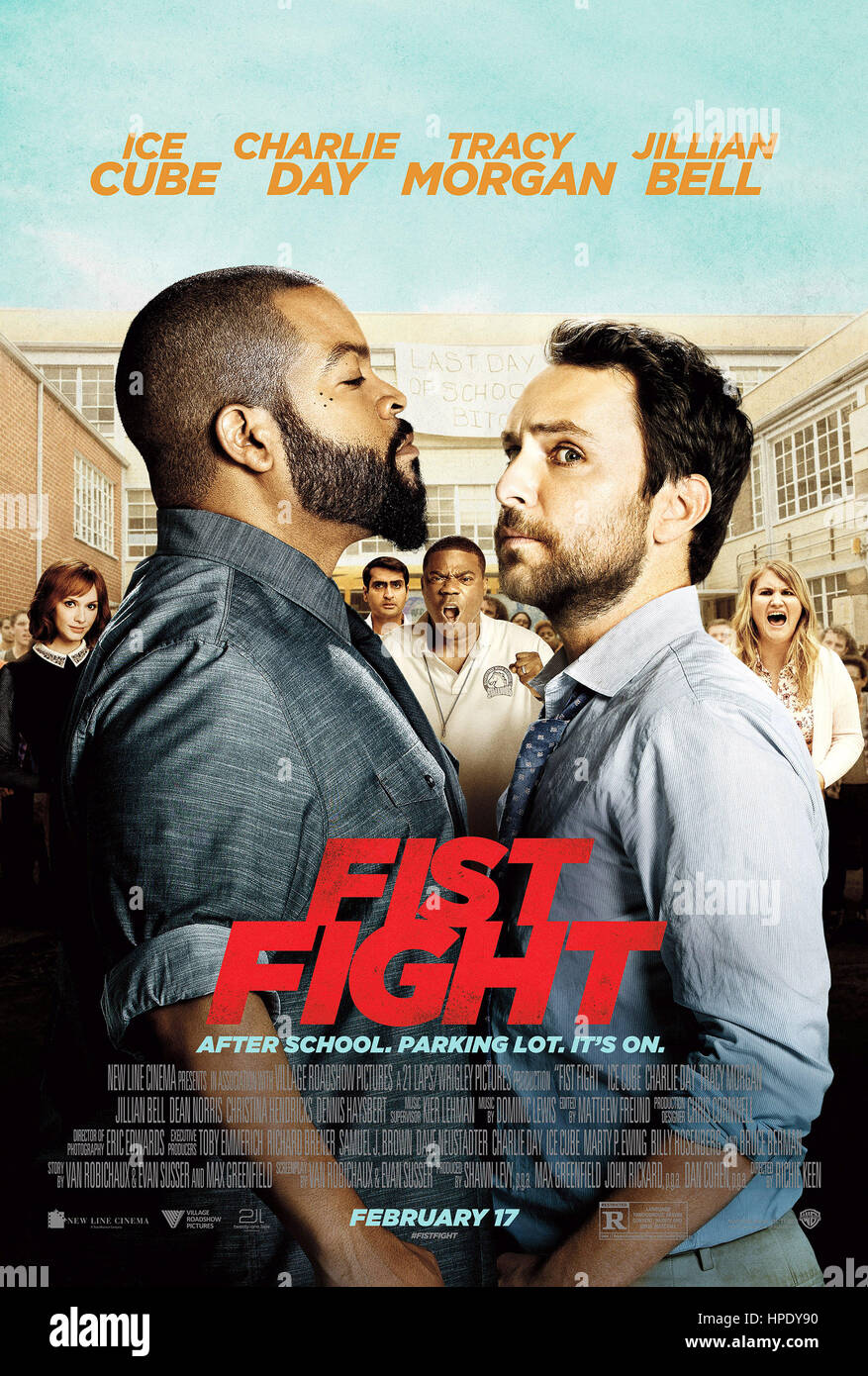 FIST FIGHT, US poster, from left: Christina Hendricks, Ice Cube, Kumail ...