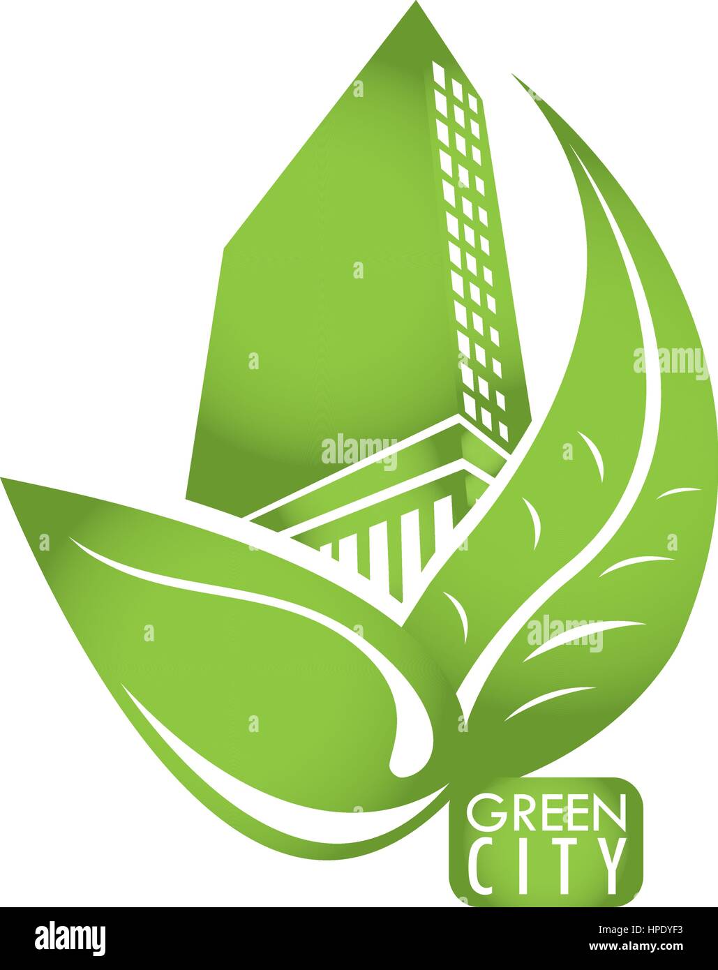 Green city illustration Stock Vector Image & Art - Alamy