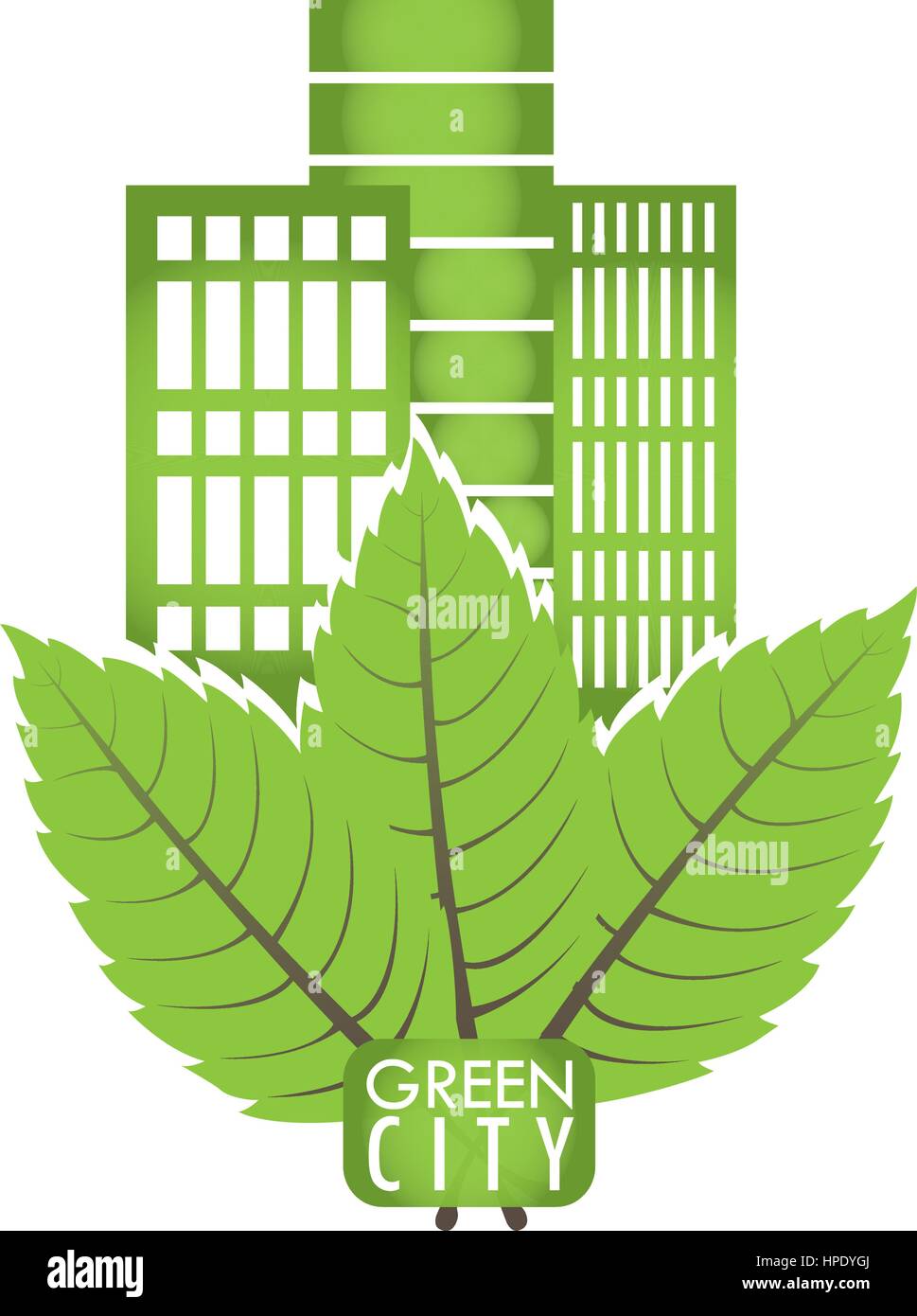 Green city illustration Stock Vector Image & Art - Alamy