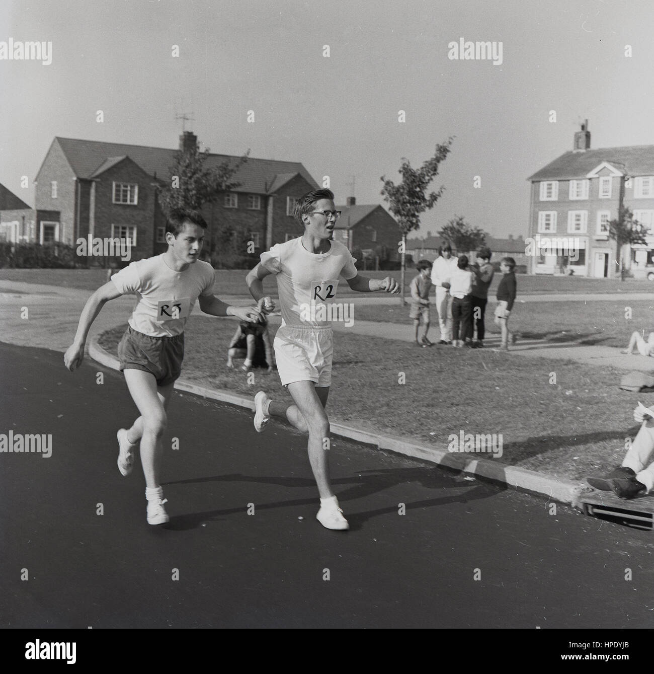 1960s historical two male athletes hi-res stock photography and images ...
