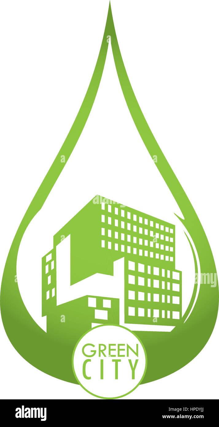 Green city illustration Stock Vector Image & Art - Alamy