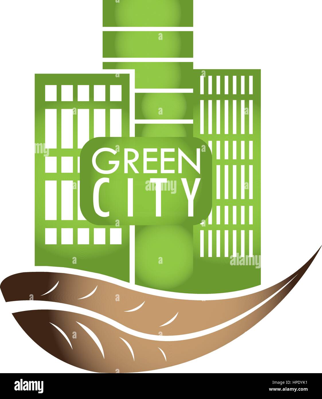 Green city illustration Stock Vector Image & Art - Alamy