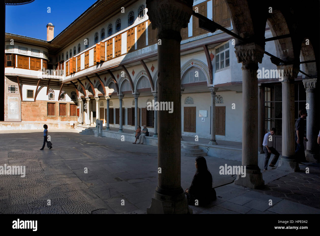 Topkapi Palace, Harem.Courtyard of Favourites .Istanbul, Turkey Stock ...